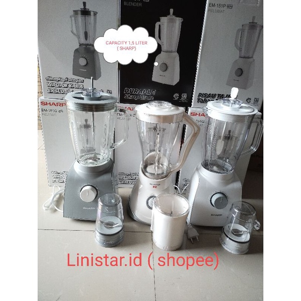 Jual BLENDER SHARP 1,5 LITER EM-151G/EM-151P/EM 125L Blender SHARP ...