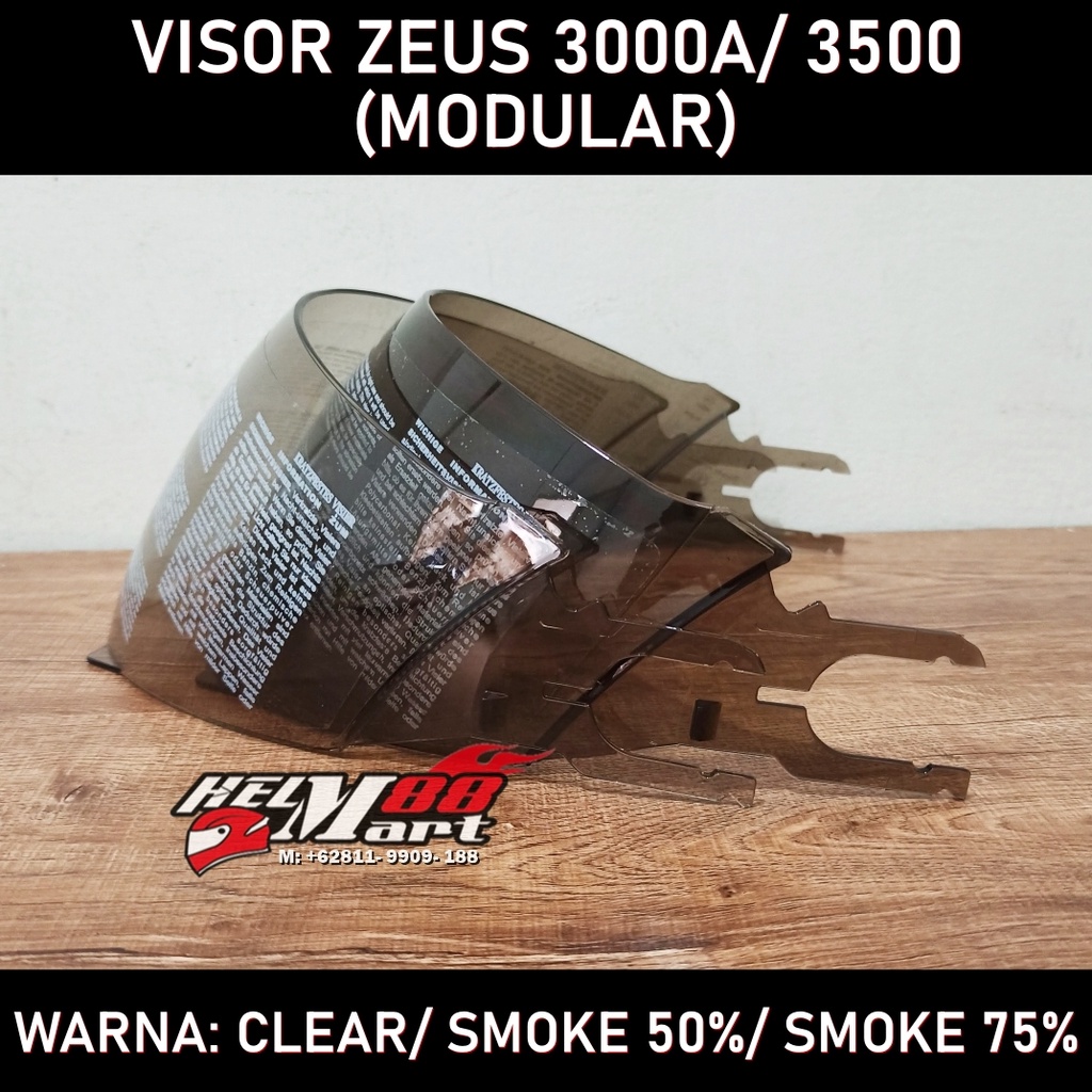 Jual Kaca Helm ZEUS 3000A 3500 Modular - Visor Zeus ZS3000 ZS3500 Kaca ...