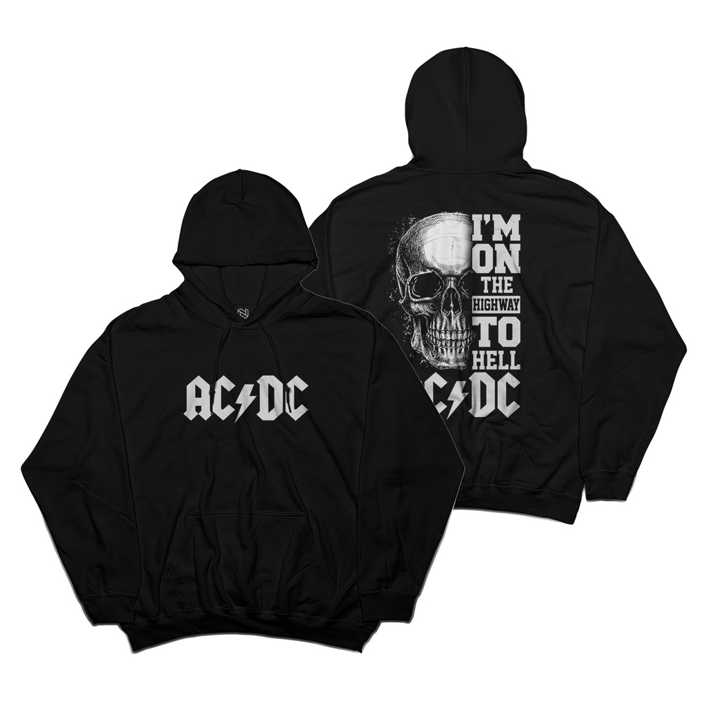 Jual Hoodie Jumper Pria Distro Band Metal ACDC I'am On the High way ...
