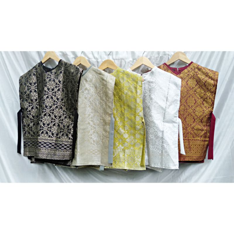 Jual Outer Vest Crop Songket Palembang/Vest Batik Baju Kondangan ...