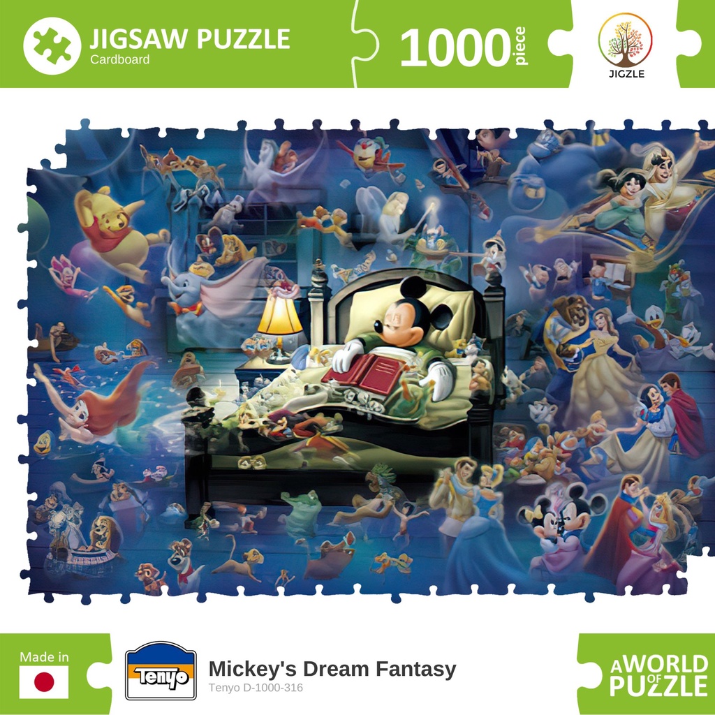 Jual Tenyo D-1000-316 Disney - Mickey's Dream Fantasy Jigsaw Puzzle ...