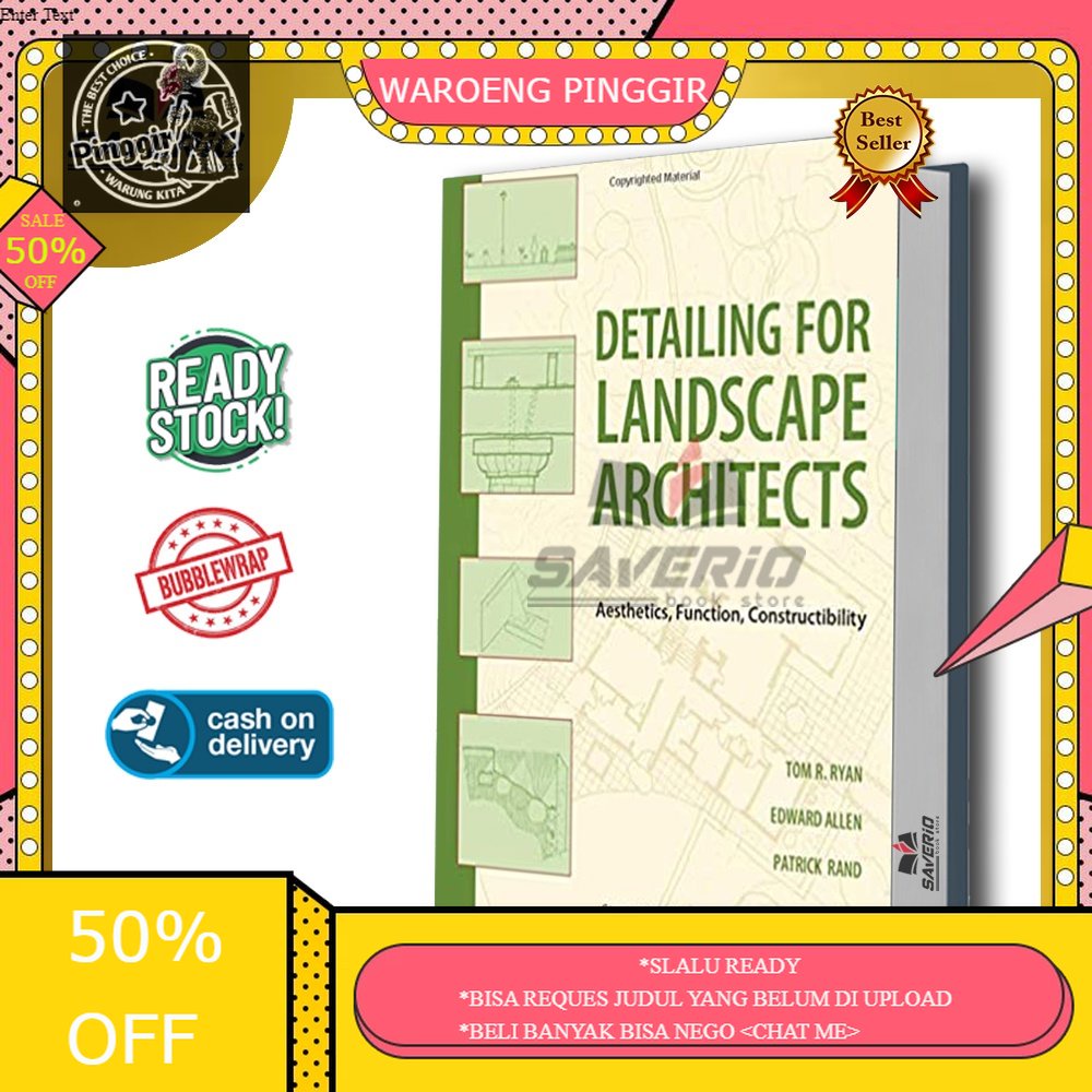Jual Buku Thomas R.Ryan-Detailing for Landscape Architects: Aesthetics ...