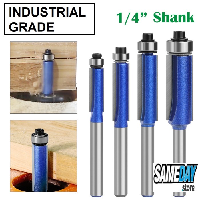 Jual Mata Profil Lurus Straight Flush Trimmer Router Bits HPL Edging ...