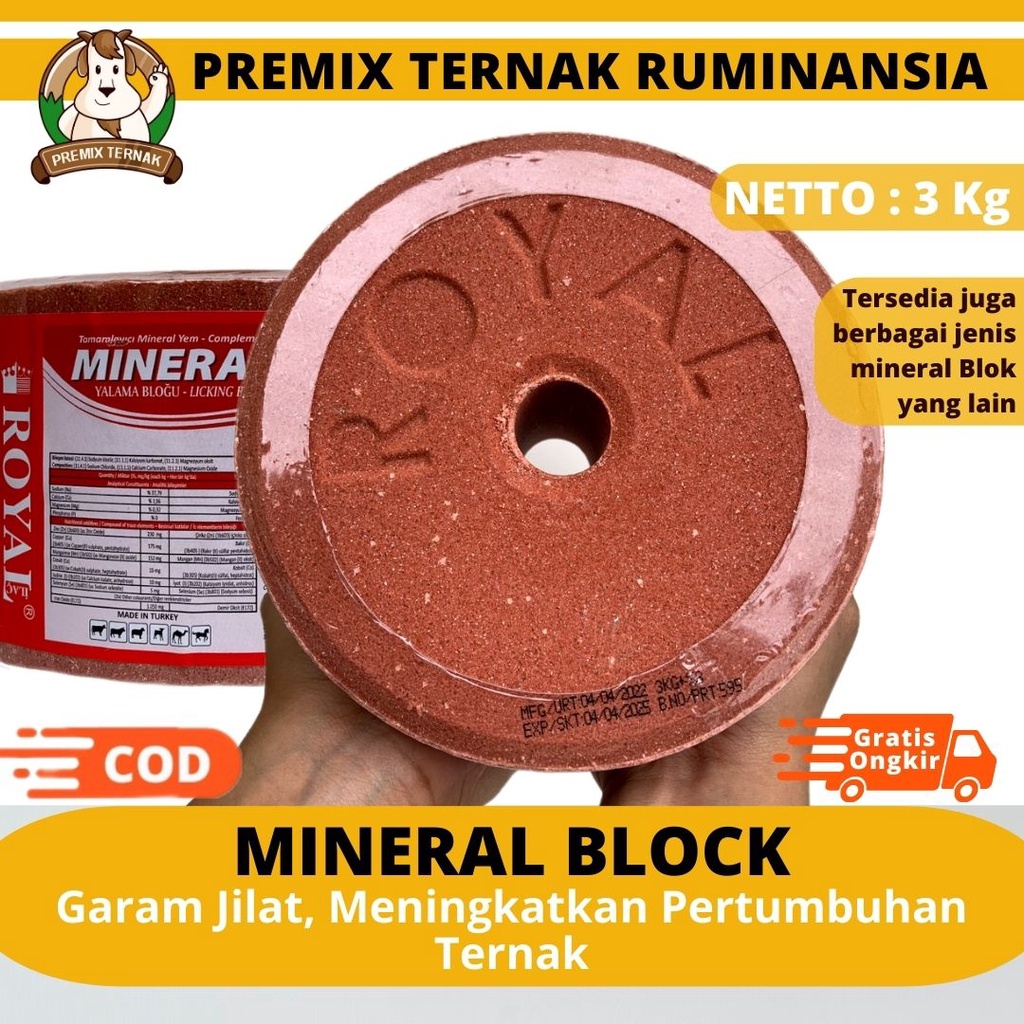 Jual ROYAL MINERAL BLOCK 3 KG - MINERAL BLOK ROYAL 3 KG - MINERAL BLOK ...