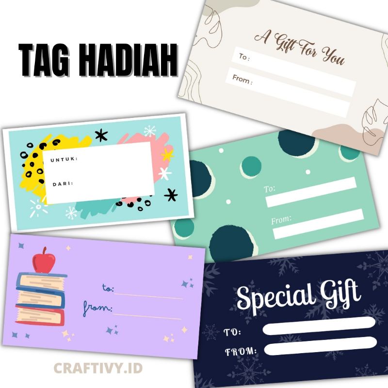 Jual TAG HADIAH KARTU STIKER | Shopee Indonesia