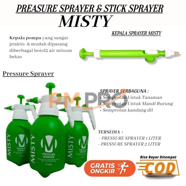 Jual Kepala Semprotan & Sprayer Misty Kyokan Violet 1 1,5 dan 2 liter ...