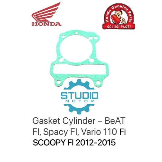 Jual 12191GGC900 Perpak Paking Gasket Block Blok Cylinder Beat FI Spacy ...