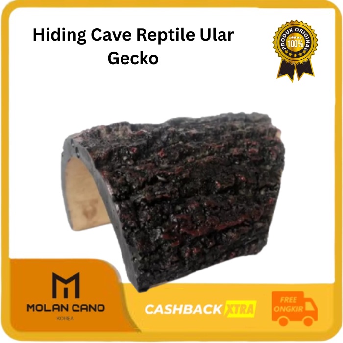 Jual MOLAN CANO Hiding Cave Reptile Ular Gecko Tempat Sembunyi Resin ...