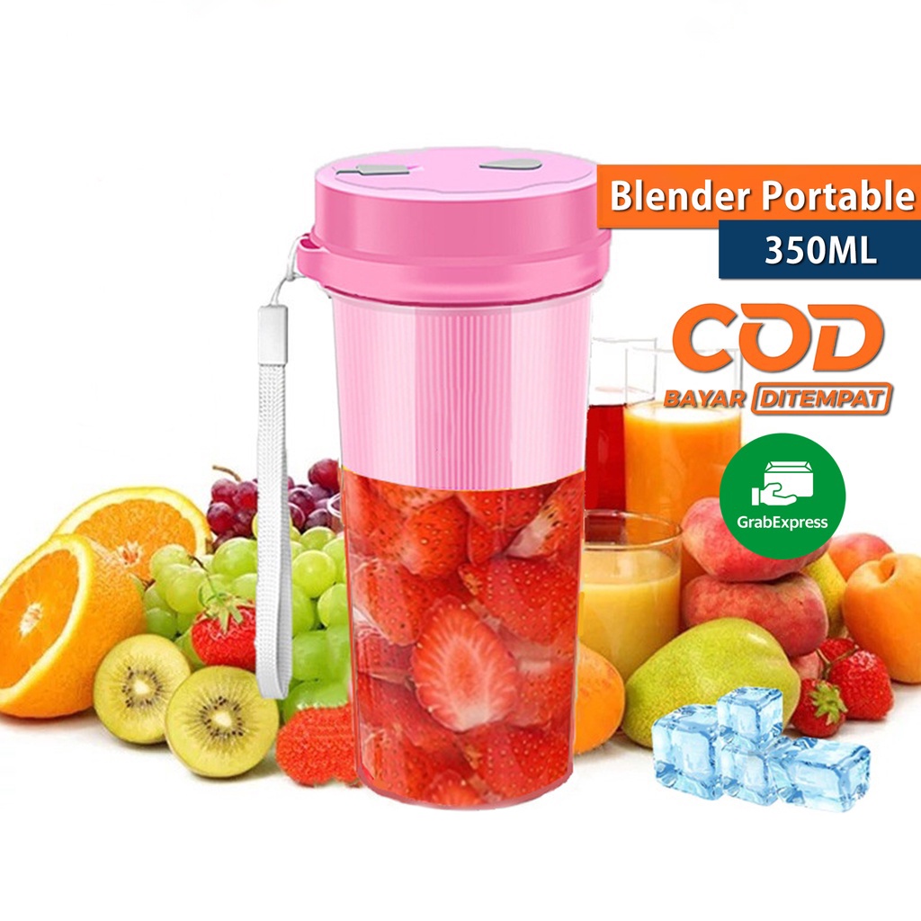 Jual Blender Portable Mini Chopper 350ml Juicer Buah Dan Sayur 2 Mata ...