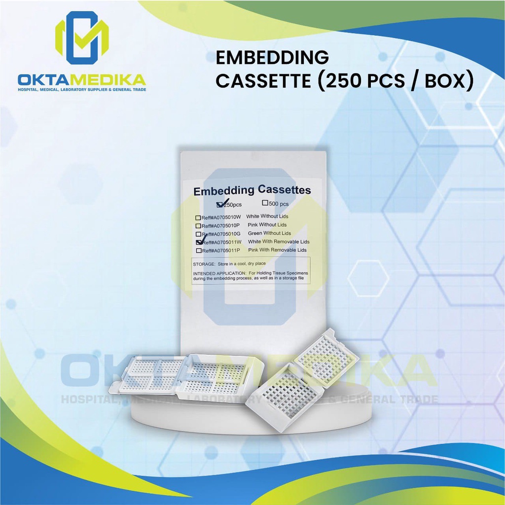 Jual EMBEDDING CASSETTE WITH LIDS WHITE @250 PCS/BOX | Shopee Indonesia