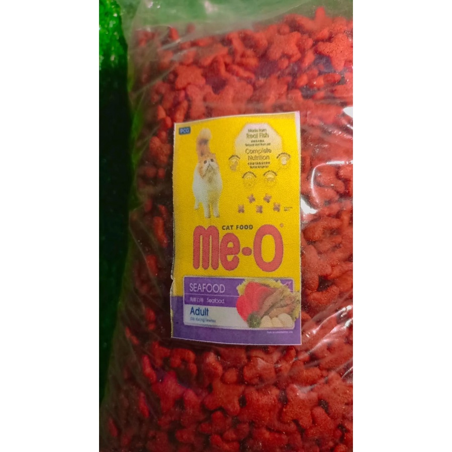 Jual Me-o Makanan Kucing Dray Food For Kitten Meo Seafood Adult Kemasan ...