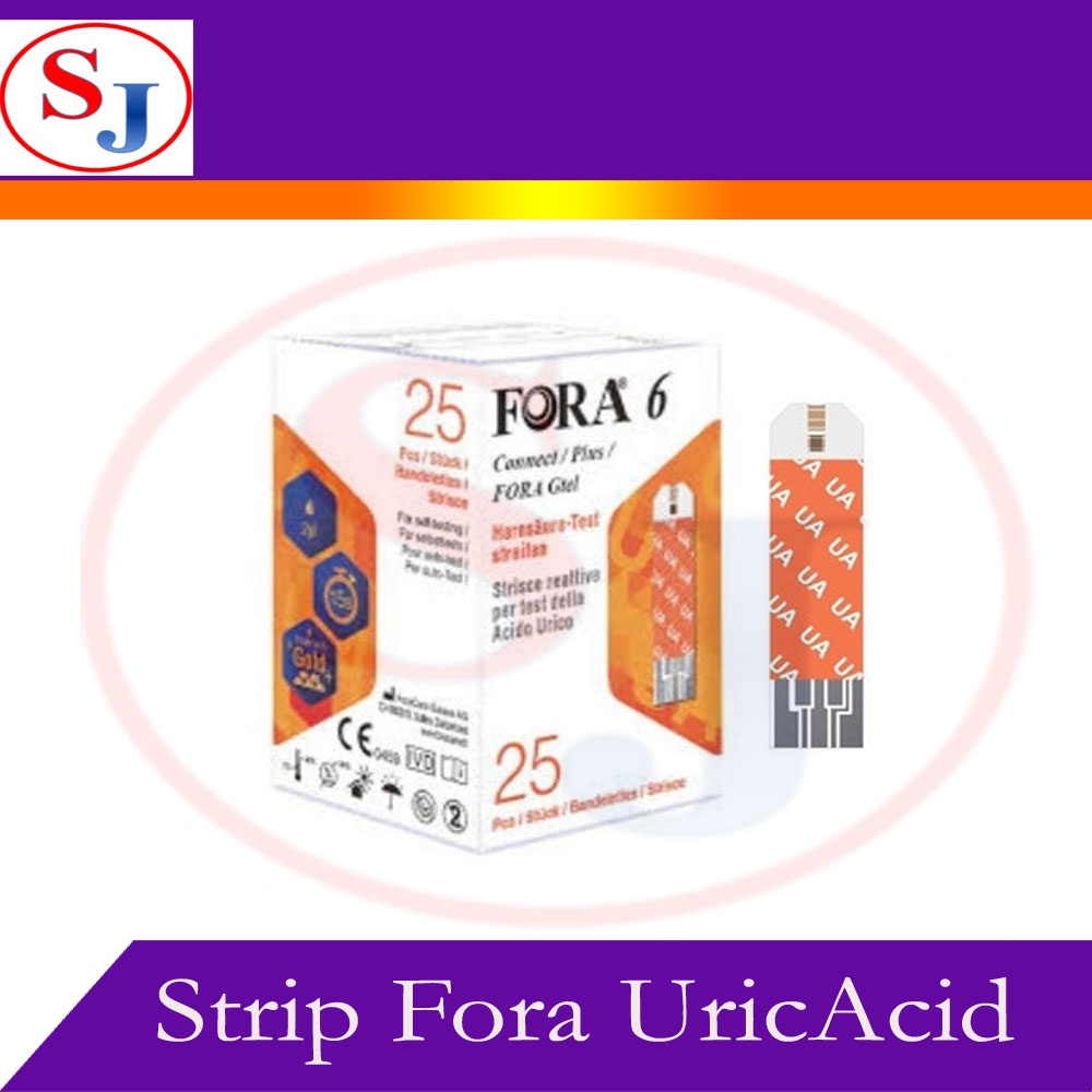 Jual Strip FORA Asam Urat Darah Test Uric Acid @25pcs | Shopee Indonesia