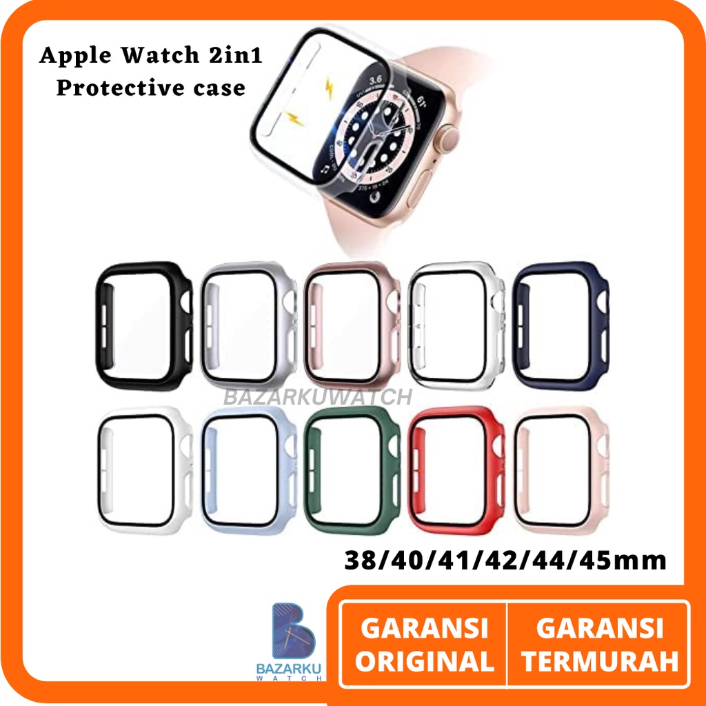Jual Case Iwatch Case Apple Watch Case Smartwatch Tempered Glass Iwatch ...