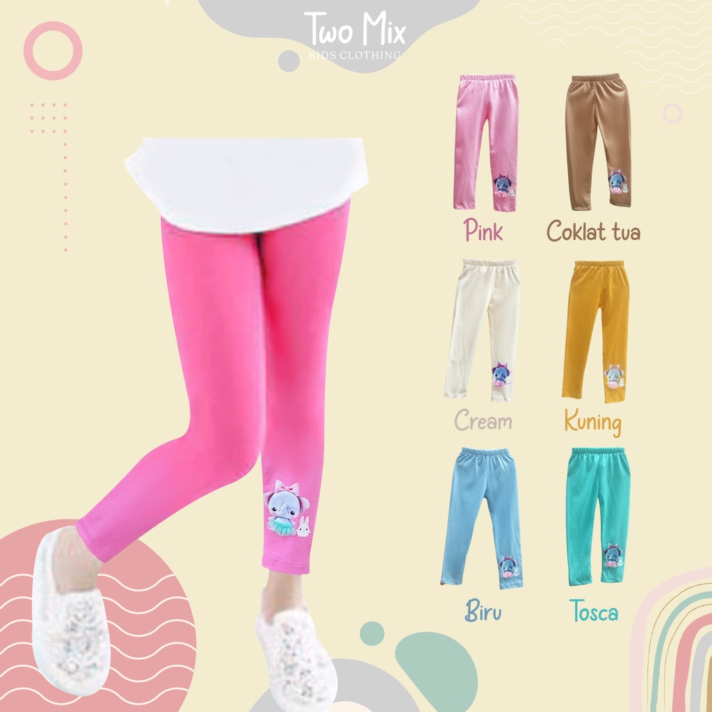 Jual Two Mix - Celana Legging Anak Perempuan - Leging Anak Cewek Motif ...