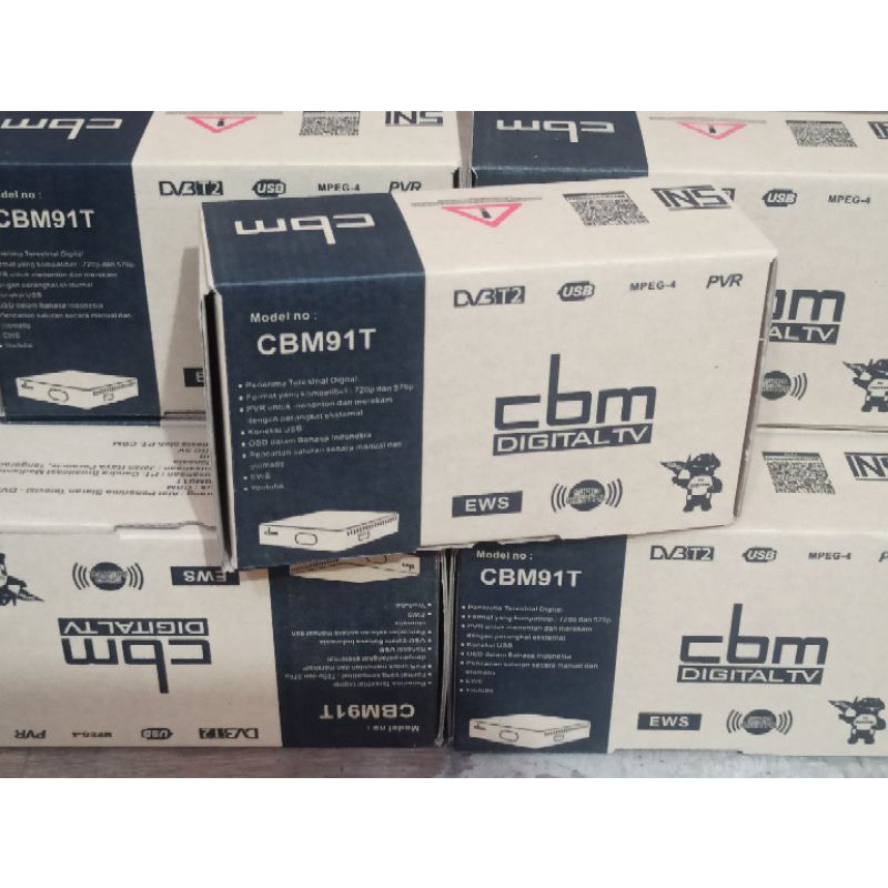Jual Set Top Box STB TV Digital merk CBM tipe cbm91T ada kartu garansi ...