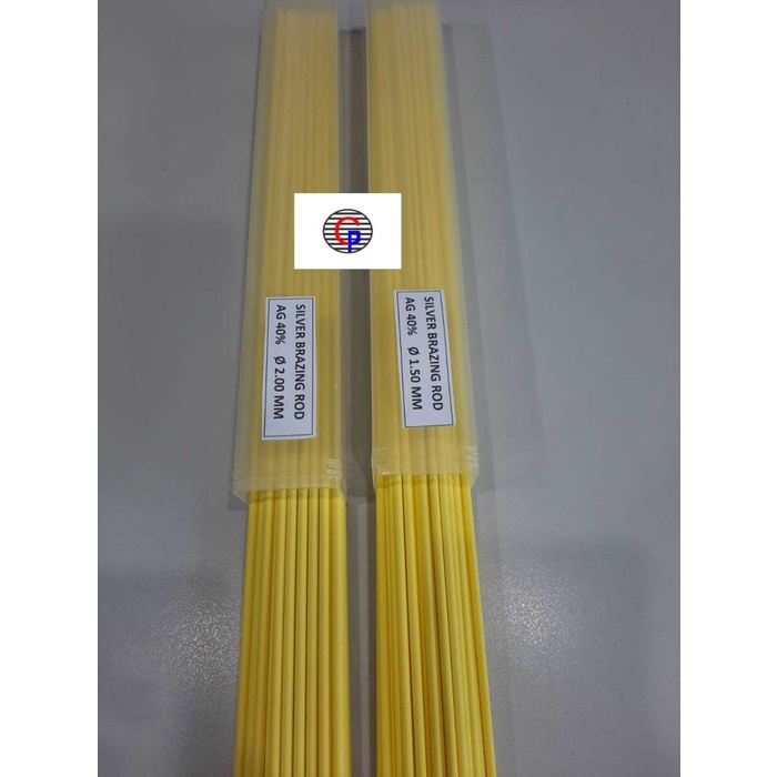 Jual Kawat Kawat Las Perak (Silver Brazing Rod) 40% Kuning Diameter 1,5 ...