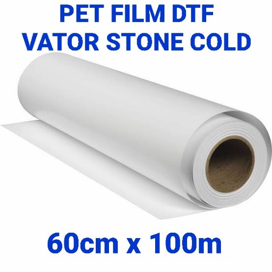Jual PET FILM DTF 60CM X 100M VATOR STONE COLD COATING TEBAL WARNA CERAH | Shopee Indonesia