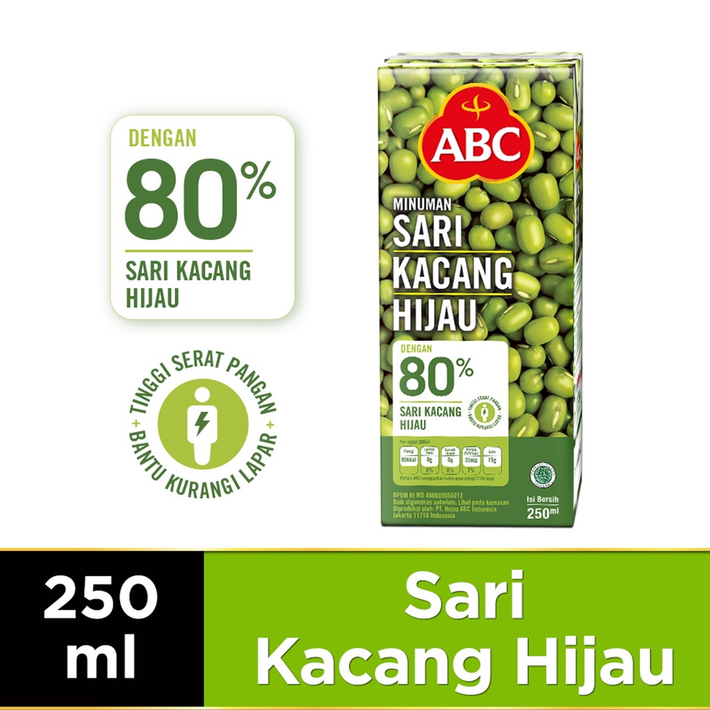 Jual ABC Minuman Sari Kacang Hijau 250 mL | Shopee Indonesia