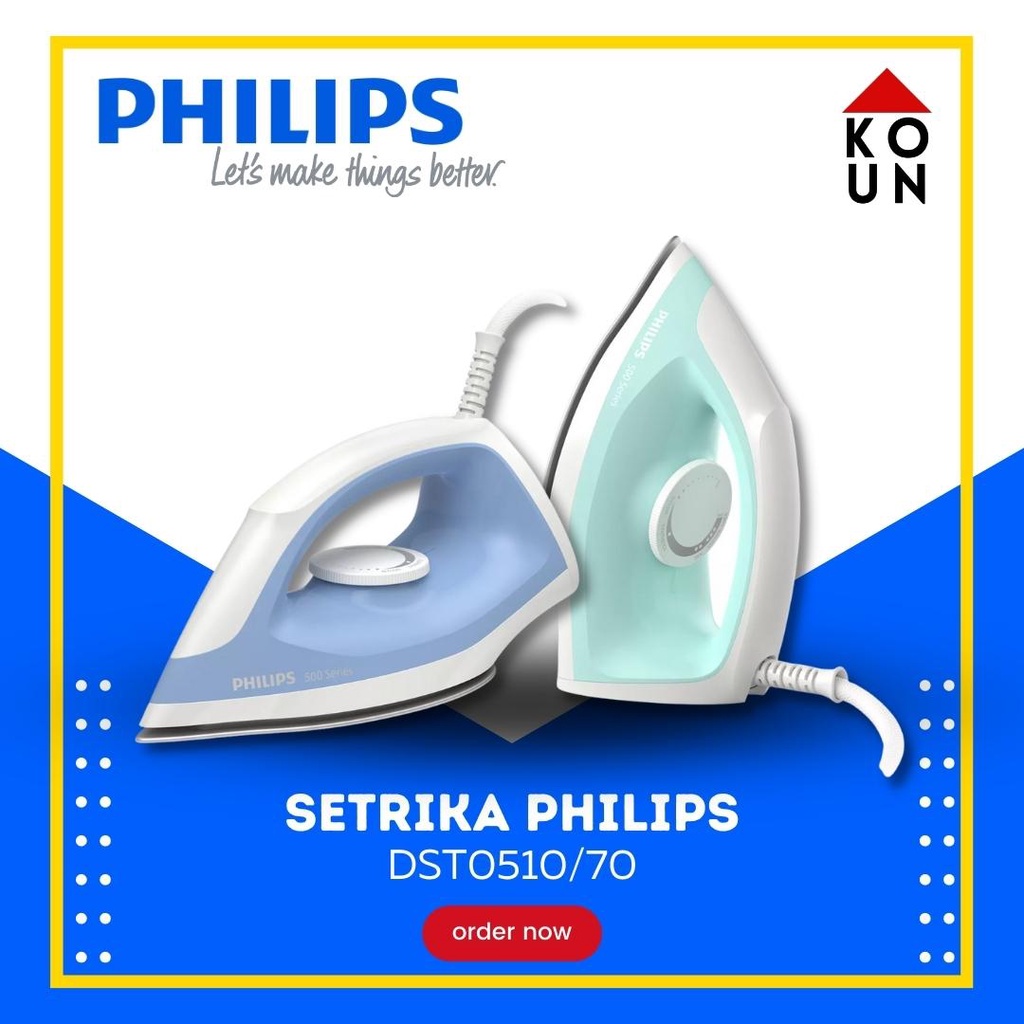 Jual (COD READY) SETRIKA BAJU PHILIPS DST-0510 / DST0510 / DST 0510 ...
