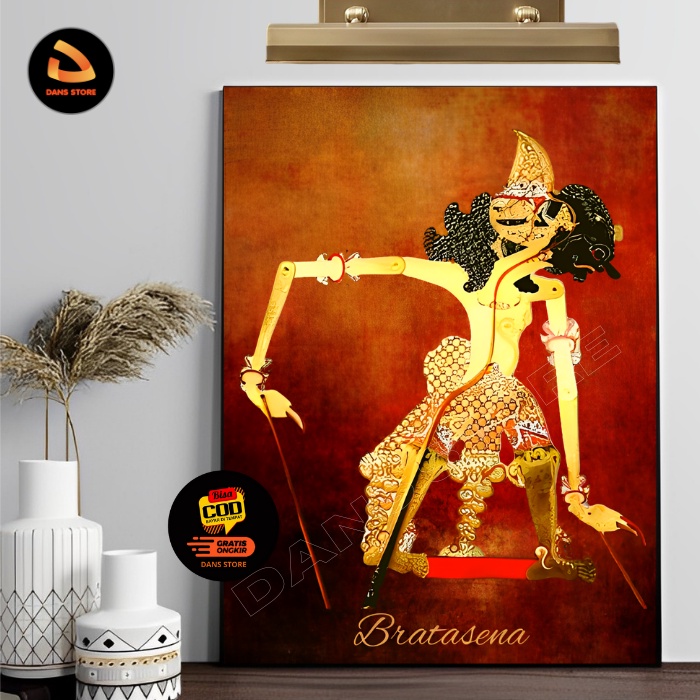 Jual Poster Wayang Bima Werkudara Bratasena Bimasena Untuk Hiasan ...