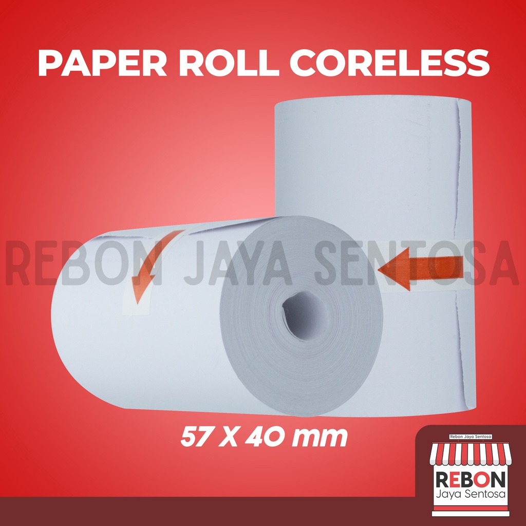 Jual Paper Roll Coreless 57 * 40 (Tebal) | Shopee Indonesia