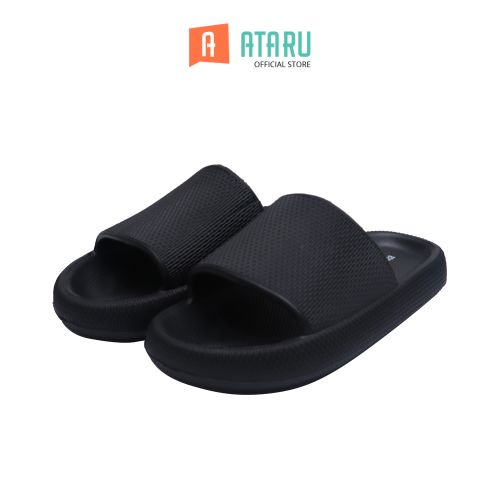 Jual Ataru Ukuran 42/43 Sandal Karet Thick Slides - Hitam Sendal Unisex ...