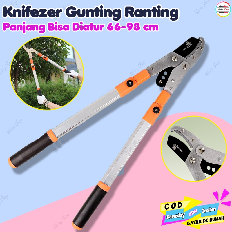 Jual KNIFEZER Gunting Taman Ranting Tumbuhan Gunting Kebun Telescopic ...