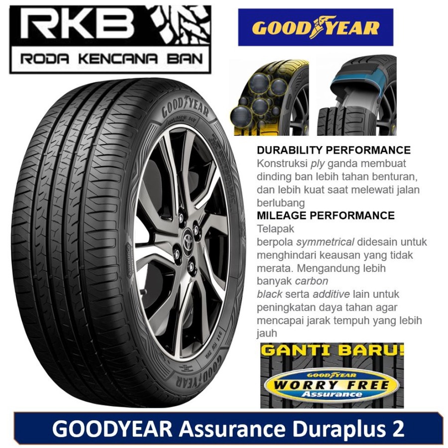 Jual Goodyear Assurance Duraplus 2 Ukuran 205/65 R16 Ban Mobil Innova ...
