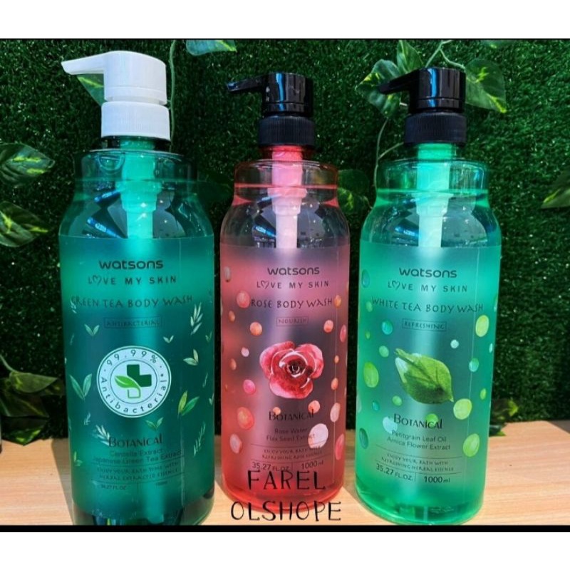 Jual WATSONS Body Wash 1000 ML BOTANICAL SERIES 100%original | Shopee ...