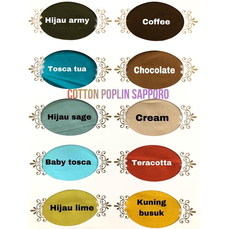 Jual Bahan multi Kain 100% Katun cotton poplin SAPPORO popline Jepang ...