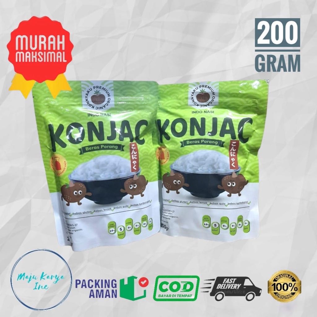 Jual KONJAC Rice Beras Porang Shirataki Instan 200 gr 200gr | Shopee ...
