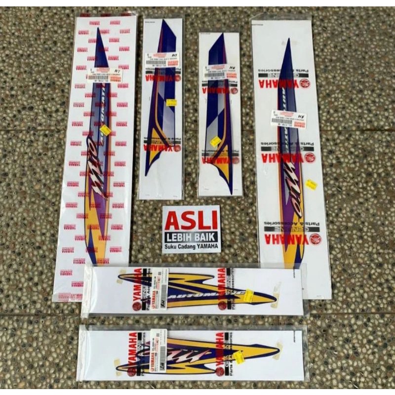 Jual Striping bendera Mio original biru logo body mio original catur ...