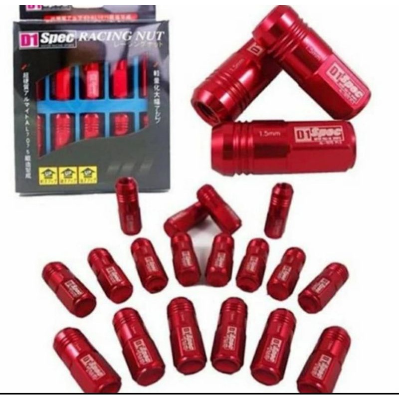 Jual baut lugnut roda mur roda baut racing d1 spec isi 20 ukuran 1.5 ...