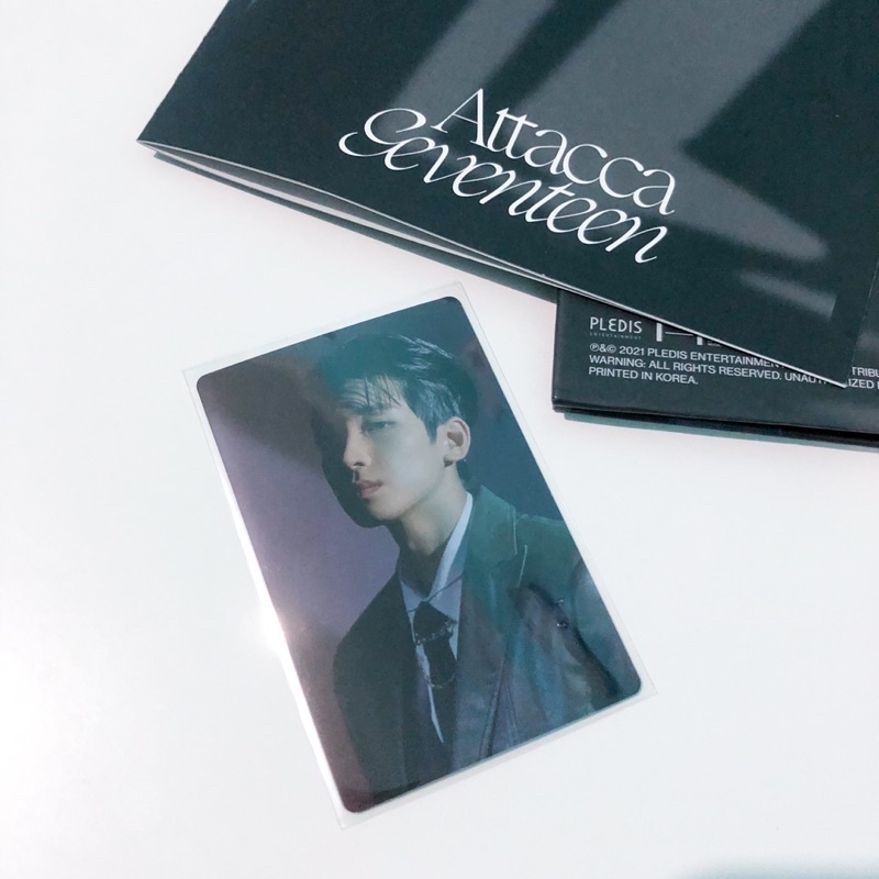 Jual OFFICIAL PHOTOCARD WONWOO ATTACCA CARVER BOOKLET | Shopee Indonesia