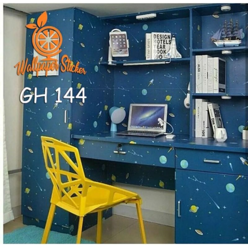 Jual Wallpaper Dinding Motif Angkasa gh144 ukuran 45cmx10m wallsticker ...