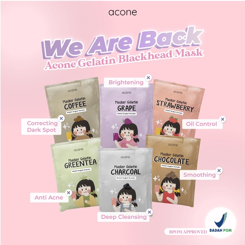 Jual Acone Store - HELLO NANA Masker Komedo Gelatin BPOM Efektif Angkat ...
