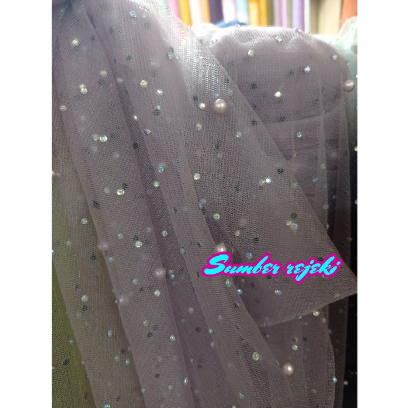Jual TILE POLOS PAYET MUTIARA SWAROSKY /KAIN KEBAYA FUL PAYET SWAROSKY ...