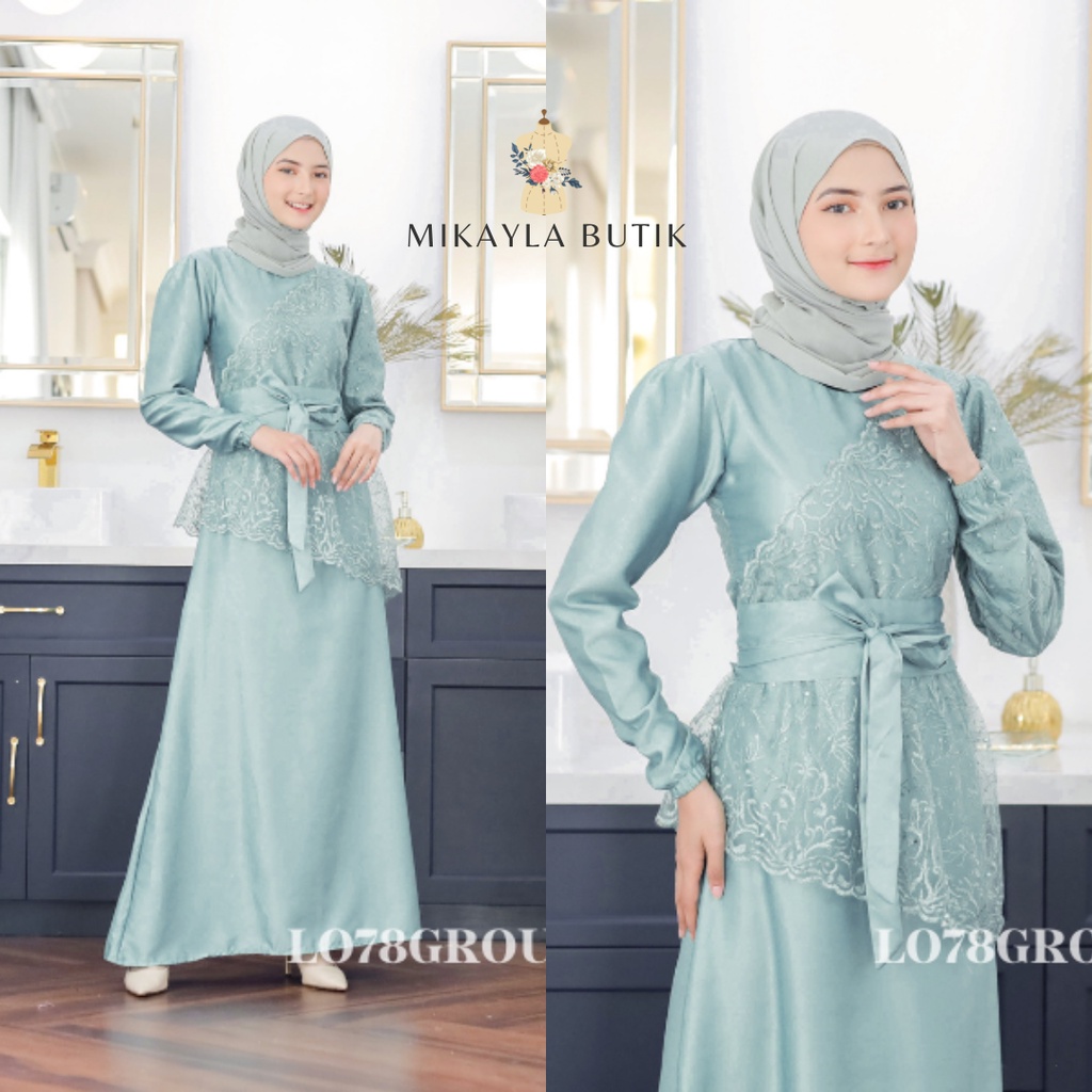 Jual NEW - ADA JUMBO BISA COD / SAUKIA DRESS SATIN VELVET SILK PREMIUM MODEL MALAYSIAN LOOK ...