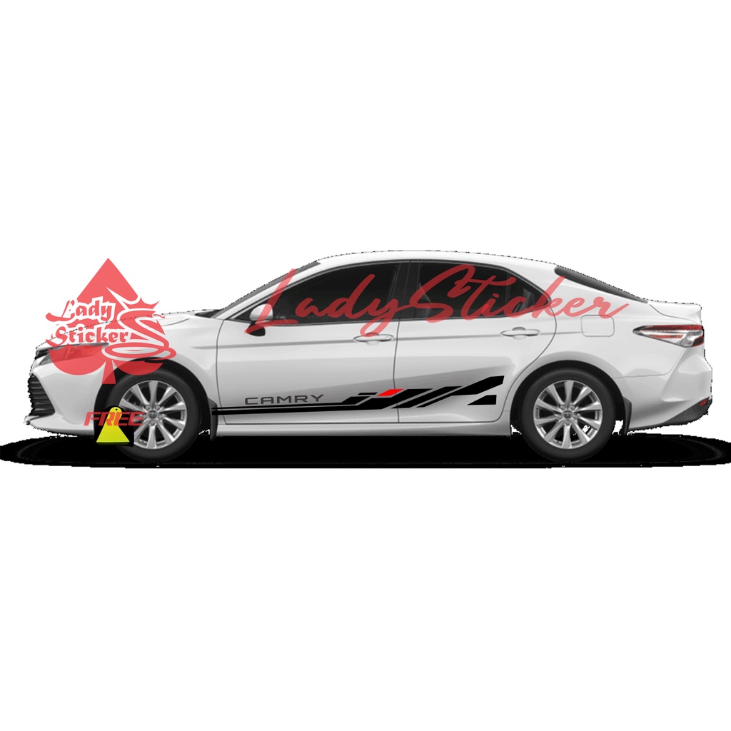 Jual sticker stiker mobil camry sticker body samping mobil toyota camry ...