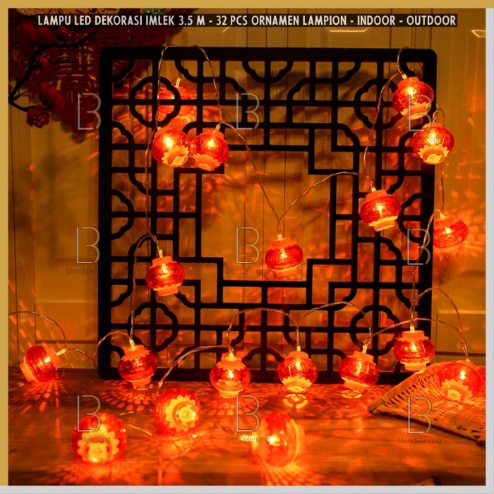 Jual Silvashope Lampu Lampion Led Kecil Mini Lilit Dekorasi Pohon Imlek ...