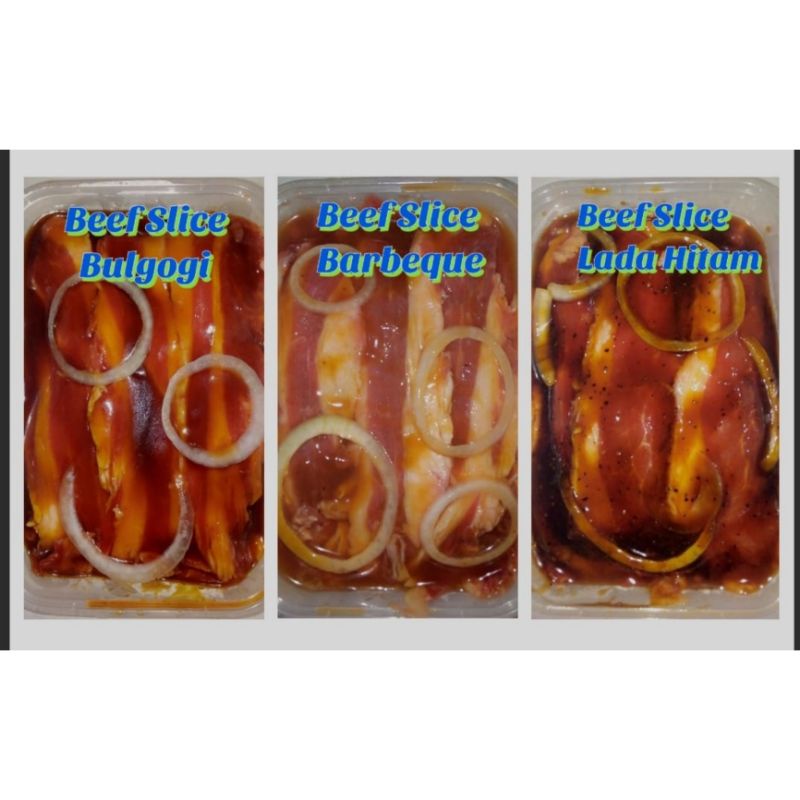 Jual Daging Slice Berbumbu 500gr Bulgogi, Barbeque, Blackpaper | Shopee ...
