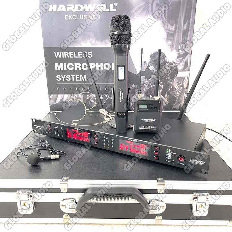 Jual Mic Wireless Hardwell EXCLUSIVE 1 ORIGINAL 1 MIC HANDHELD + 1 BODY ...