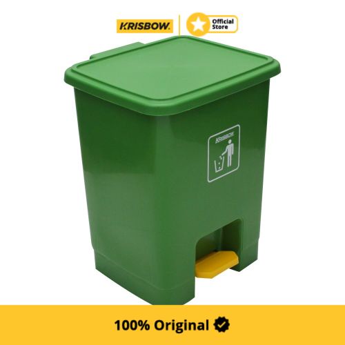 Jual Krisbow Dust Bin Tempat Sampah Outdoor Pedal Plastik 15 Ltr | Shopee Indonesia