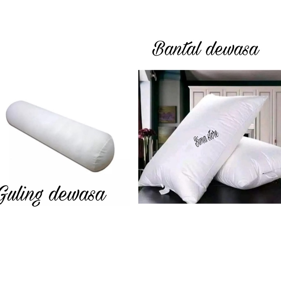 Jual 1 set bantal dan guling empuk full isi silicon bantal hotel ...