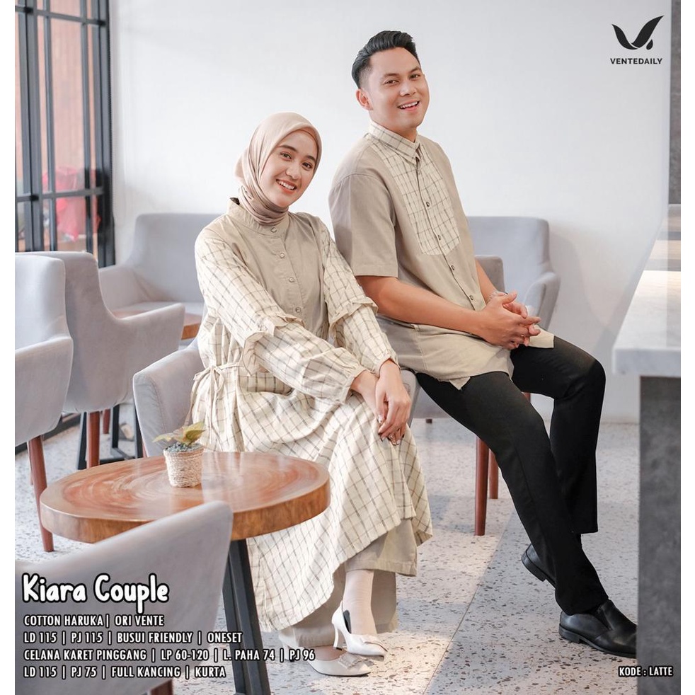 Jual kiara couple by vente daily / baju couple pasangan / baju couple ...