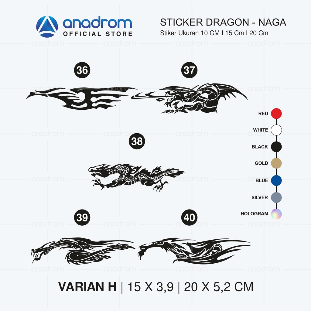 Jual Sticker Dragon - Naga I Sticker Kaca Mobil, Sepeda Motor & Laptop ...