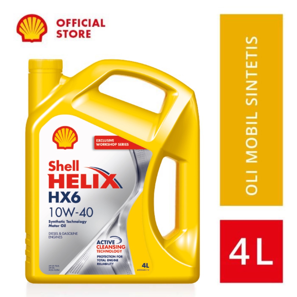 Jual Shell Helix HX6 10W-40 (4L) Oli Mesin Mobil | Shopee Indonesia