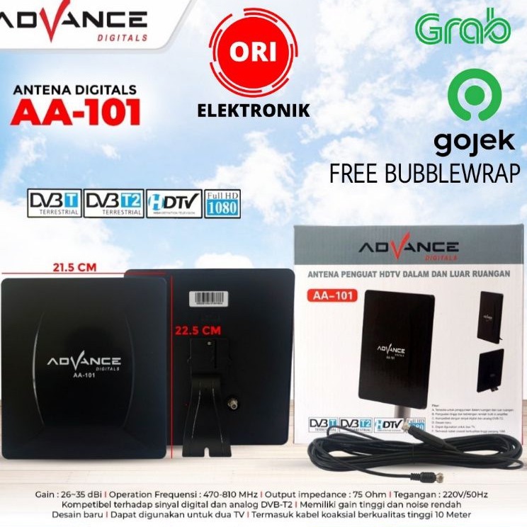 Jual ADVANCE ANTENA DIGITALS LUAR & DALAM AA-101 | Shopee Indonesia