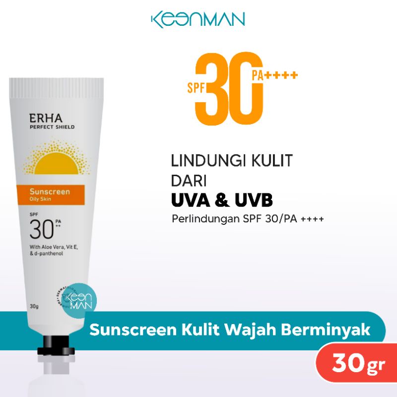 Jual ERHA Perfect Shield Normal to Oily Skin SPF 30 PA+++ - Sunscreen Kulit Wajah Berminyak ...