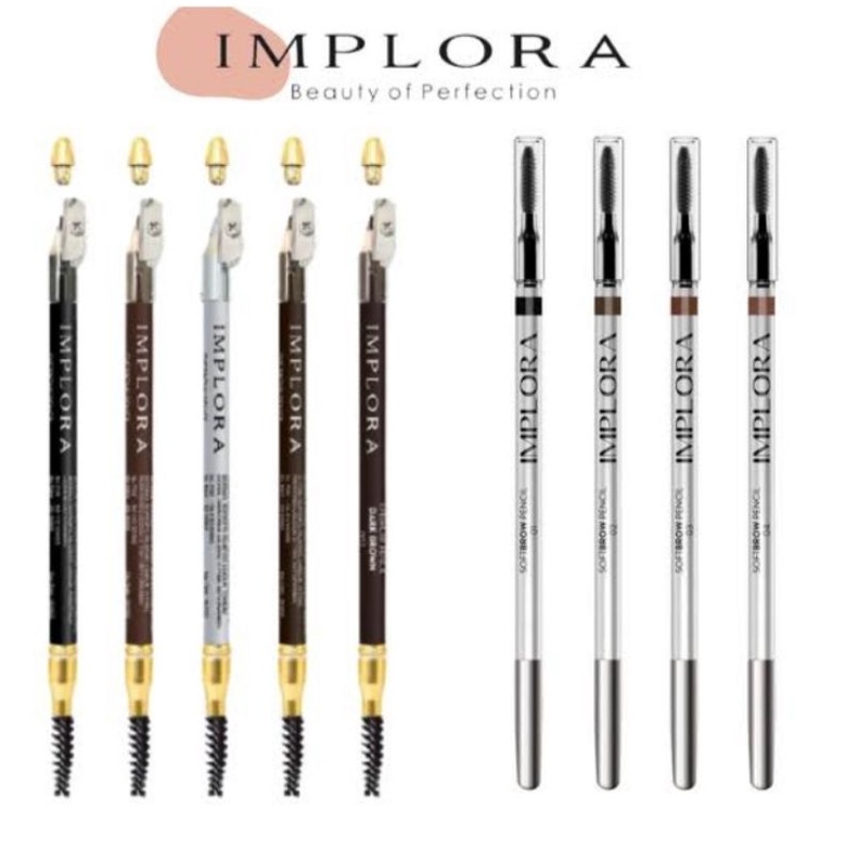 Jual IMPLORA Pensil Alis 2in 1 Kosmetik - Pensil Make Up Original BPOM ...